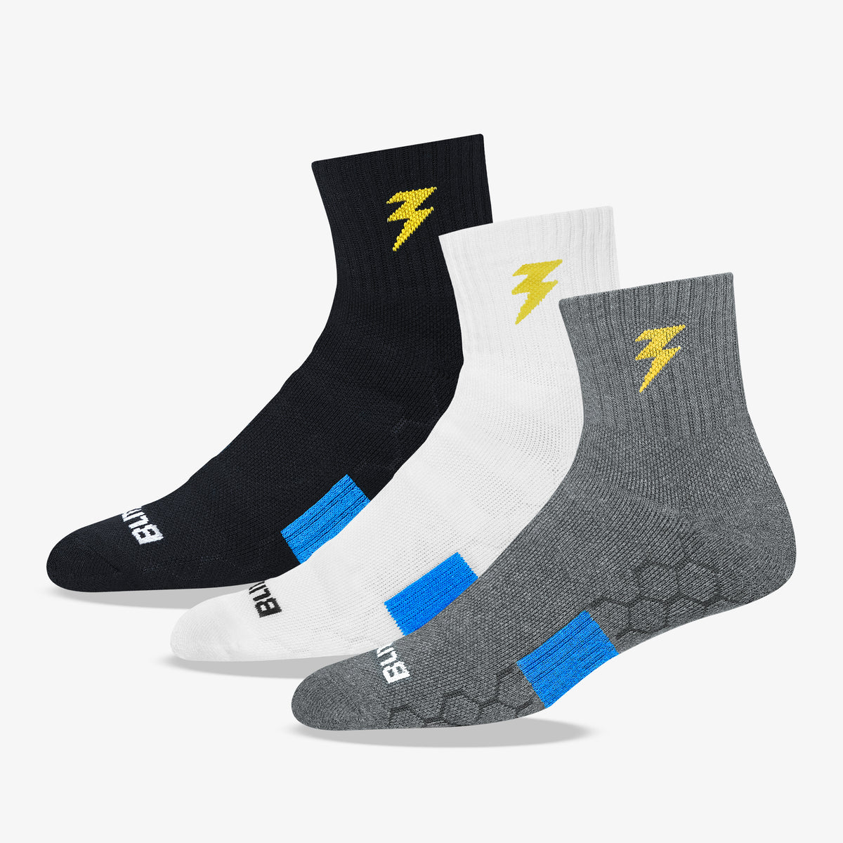 BLITZSOX Hi-Tech Performance Athletic Socks , Pack of 3 – Soxco