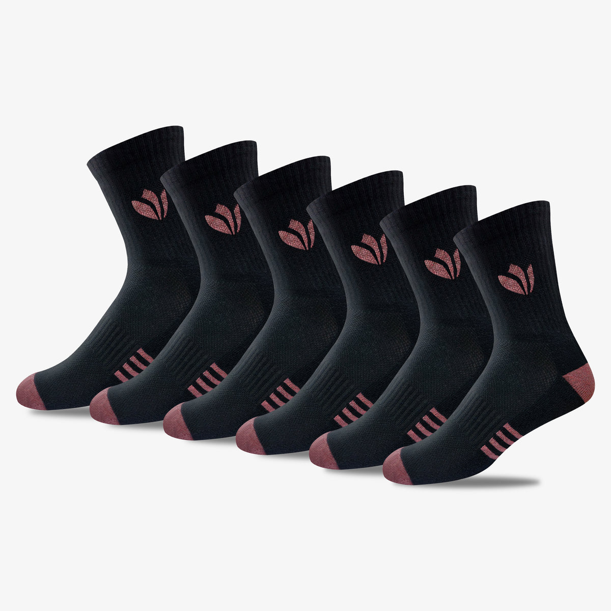 FRESH FEET Men's Cotton Socks with All Day Cushion Comfort, Pack of 3 ...